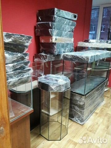 Аквариумы, рыбки, декор, грунт