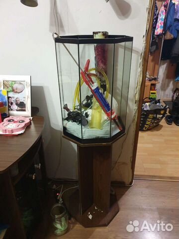Аквариум 60 литров, 8 граней