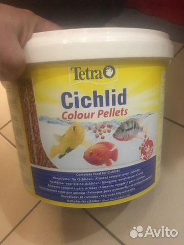 Корм для рыб, tetra cichlid colour pellets (тетра