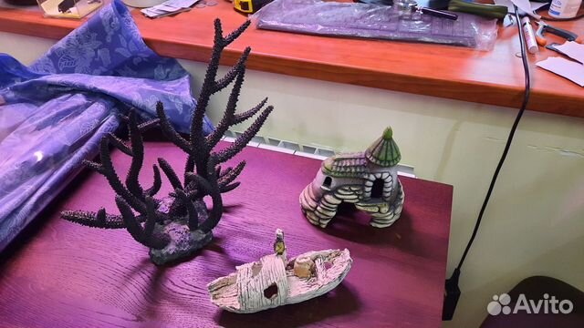 Аквариум - декор, светильник, нагреватель, риччия