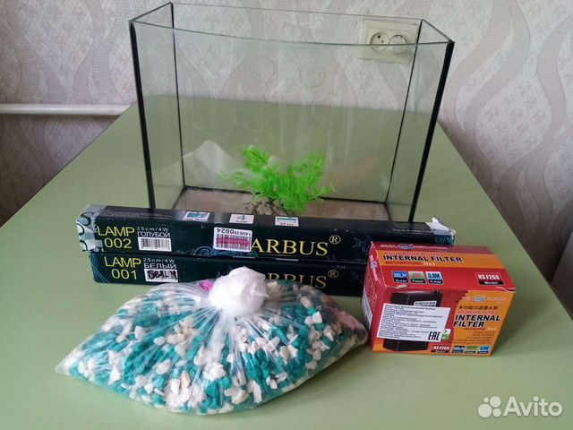 Аквариум 20 л + расходники