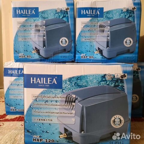 Hailea 60,80,100,120 компрессор аэратор